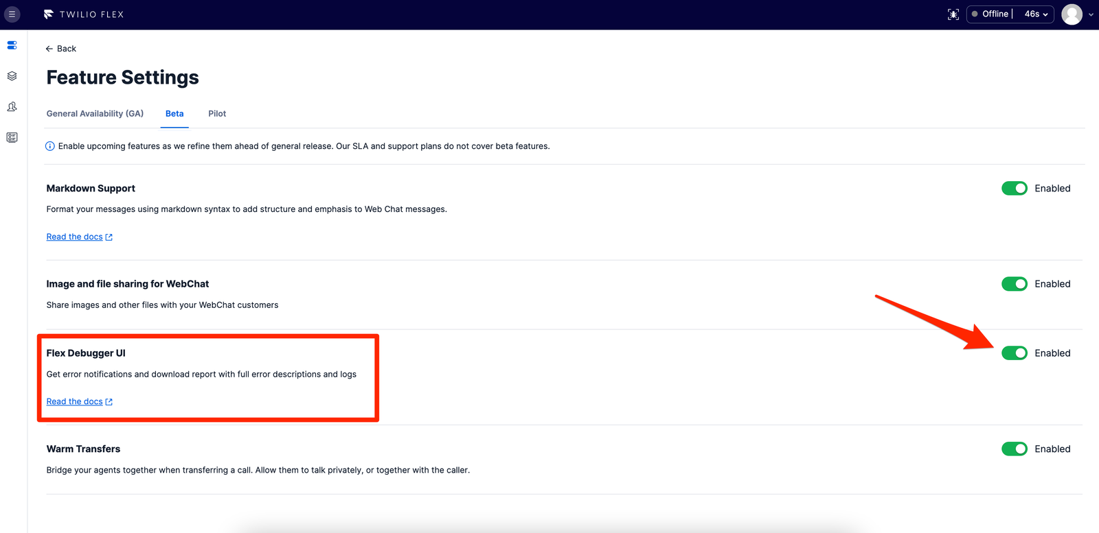 Debugger Integration with Twilio Flex | Twilio