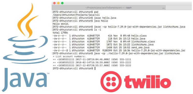 How To Call The Twilio API From Java Programs On The Commandline how-to-call-the-twilio-api-from-java-programs-on-the-commandline