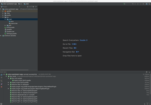 Quickstart Use Java To Send And Receive Phone Calls Using