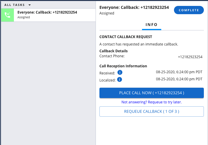 Queued Callback and Voicemail - Twilio
