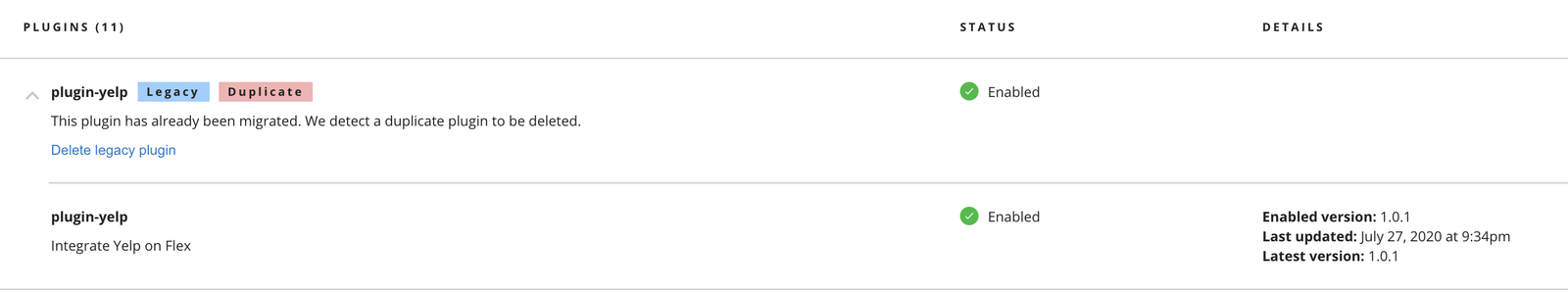 Plugins Dashboard | Twilio