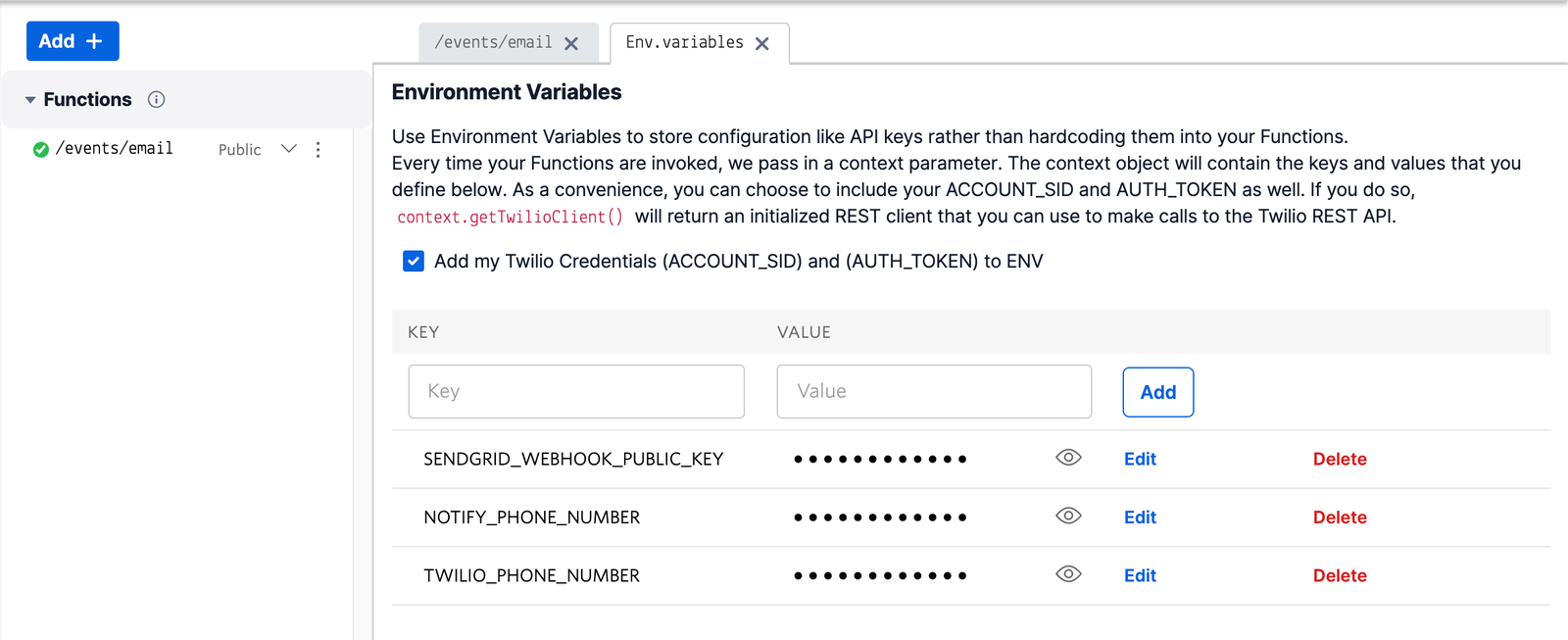 Validate Webhook requests from SendGrid | Twilio