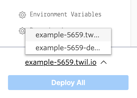 Environment Variables | Twilio
