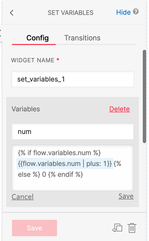 Studio - Set Variables Widget | Twilio