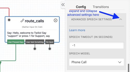 Studio - Gather Input on Call Widget | Twilio