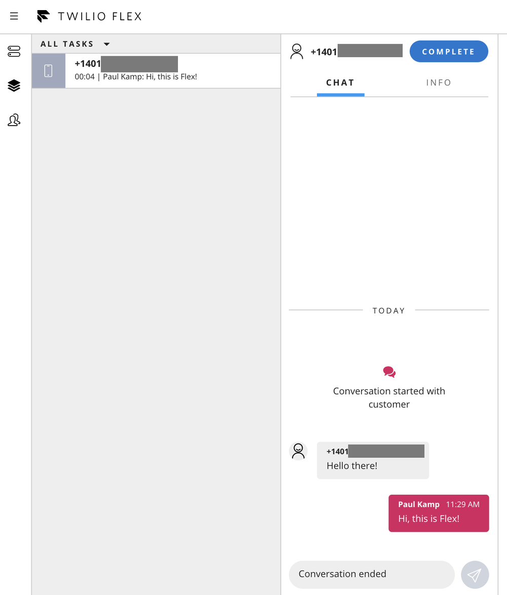 Test the Sample Voice, SMS, and Chat Experience | Twilio