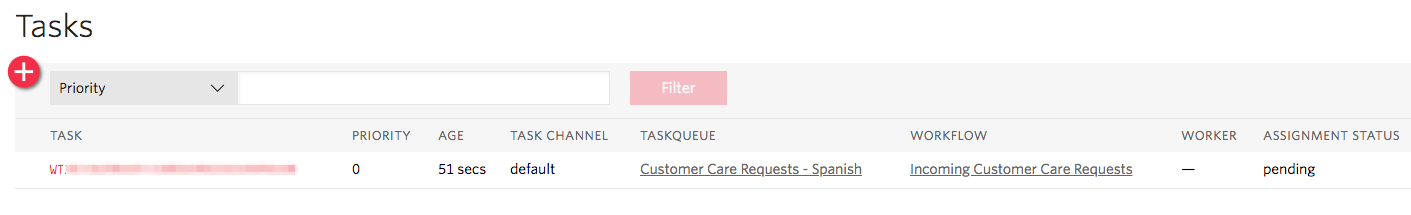 Creating Tasks and Accepting Reservations: Create a Task using the REST API | Twilio