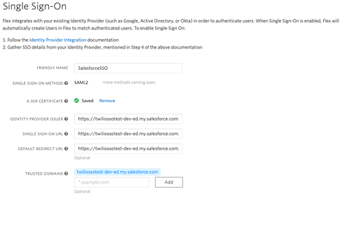 Configure Salesforce SSO With Twilio Flex | Twilio