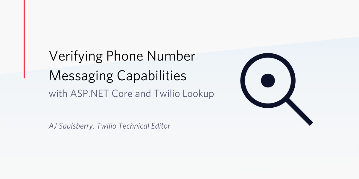 Verifying Phone Number Messaging Capabilities With Aspnet Core And Twilio Lookup