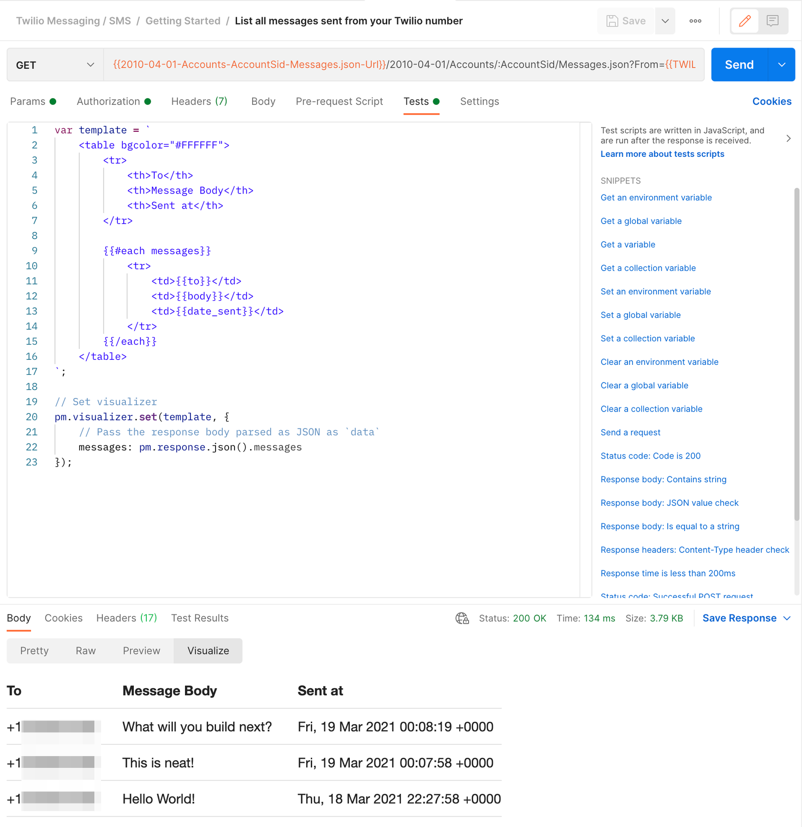 Getting Started With Twilios Postman Collections Twilio 