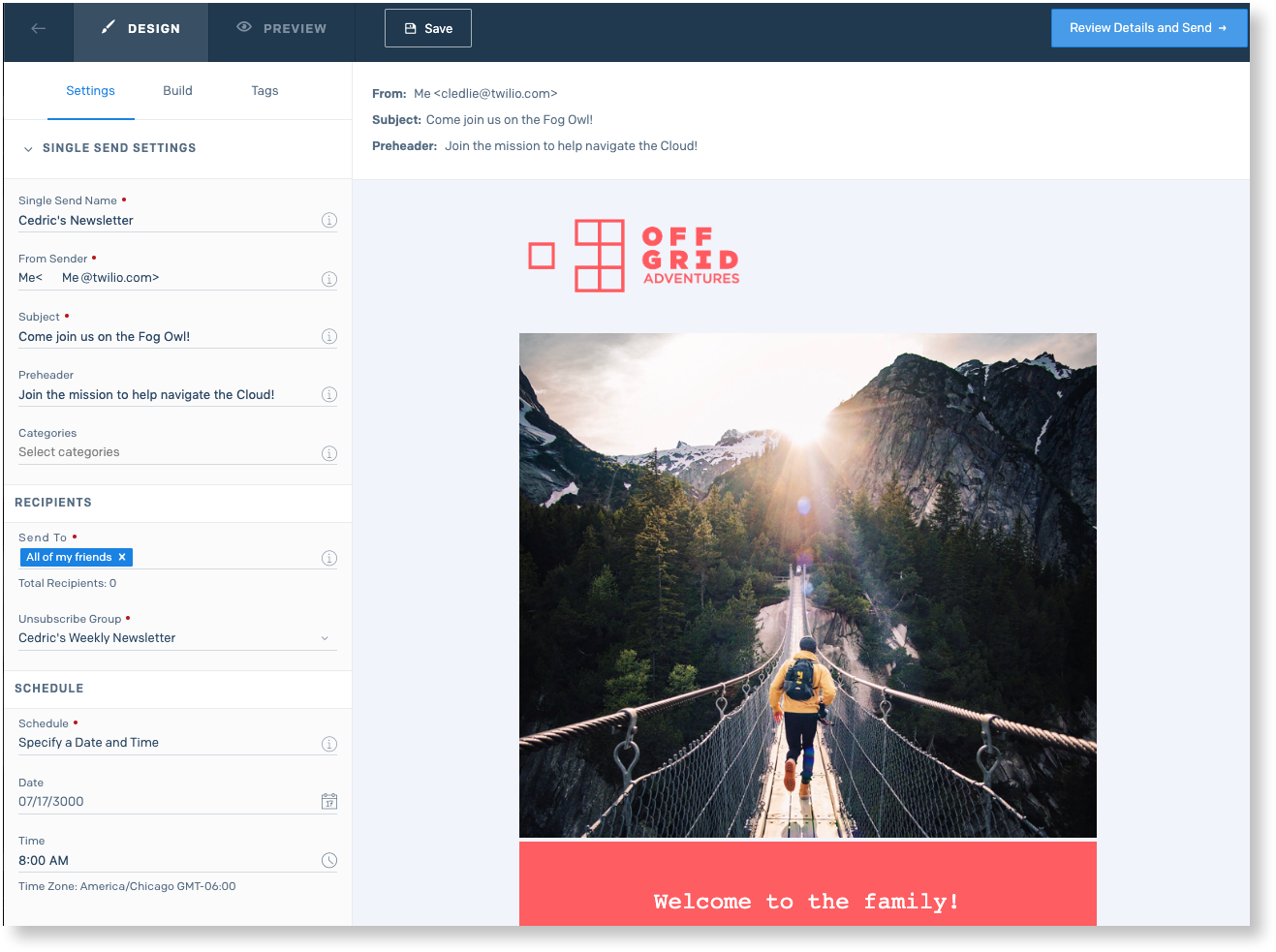 How To Send Email With Marketing Campaigns Twilio